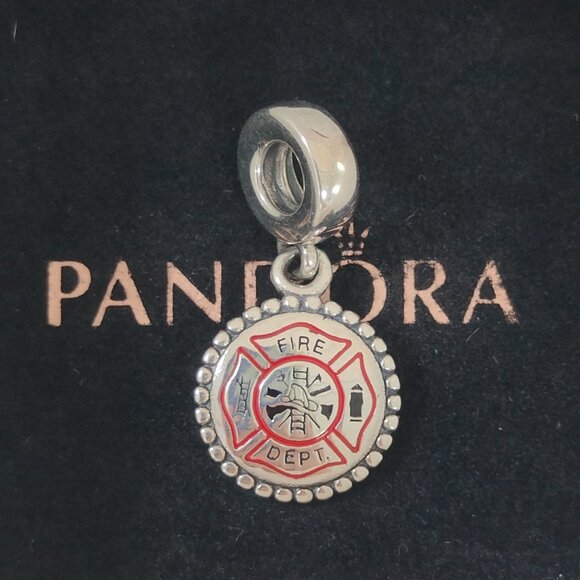 Pandora | Jewelry | Pandora Fire Dept Exclusive Dangle Charm ...